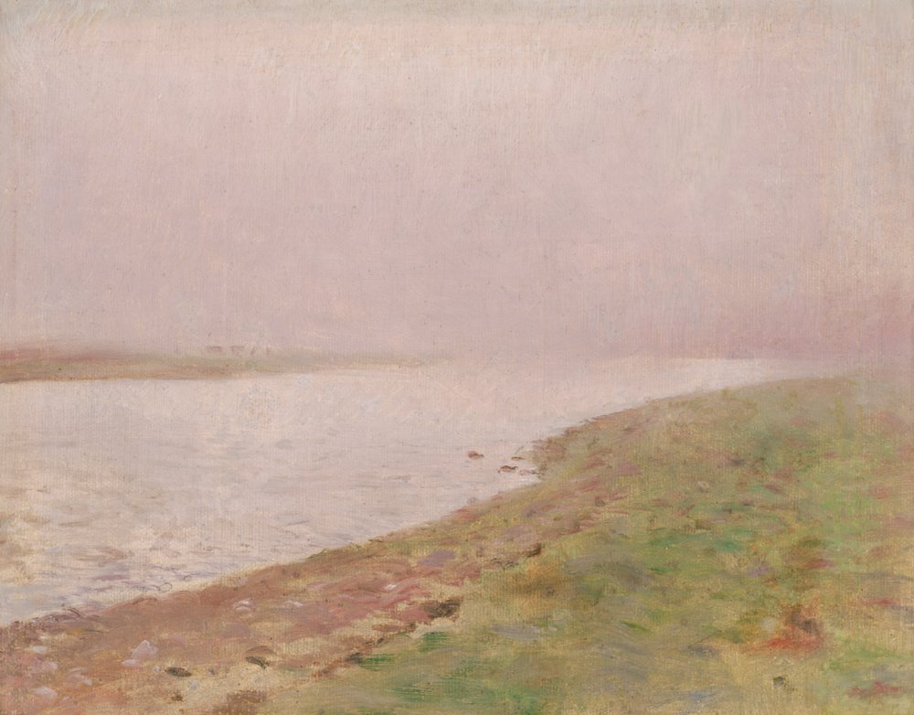 River by Laszlo Mednyanszky: Premium art reproduction