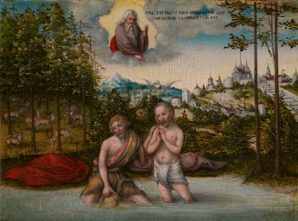 The Baptism of Christ by Lucas Cranach the Younger