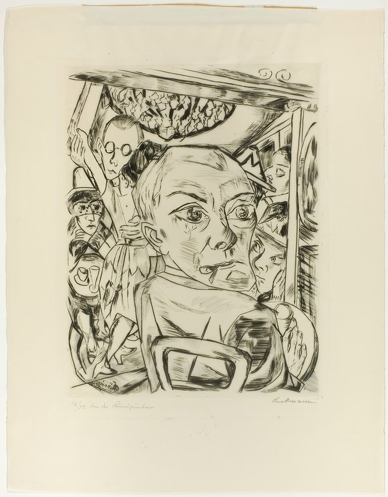Queen Bar (Self-Portrait) by Max Beckmann: Fine art print