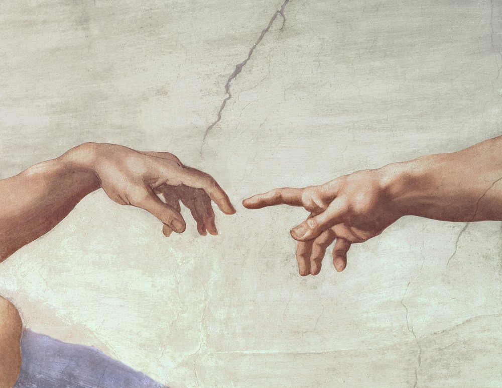 sistine chapel hands reaching