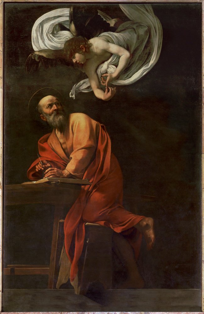 Saint Matthew Writing, Inspired by an Angel