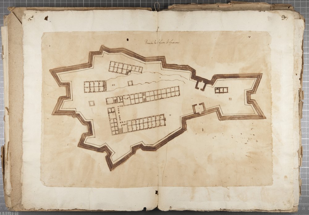 Portfolio of Drawings by Mutio Oddi of Urbino and Others - Port of Fuentes