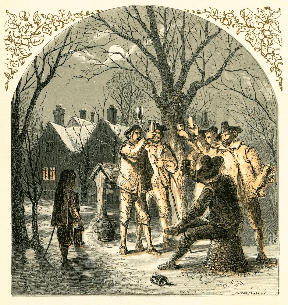 Christmas Carousing by Myles Birket Foster: Fine art print