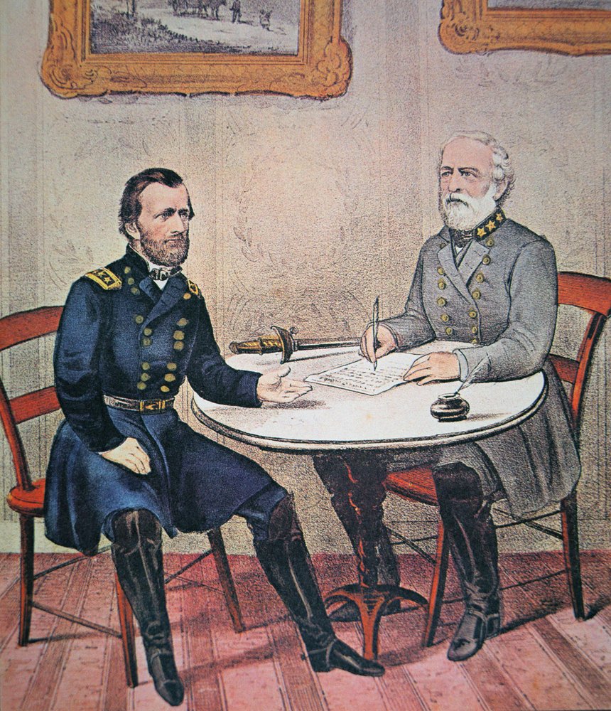 robert e lee surrendering