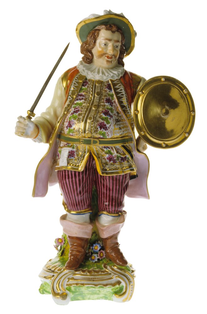 English 18th Century Porcelain Ceramic Figure of Actor David Garrick