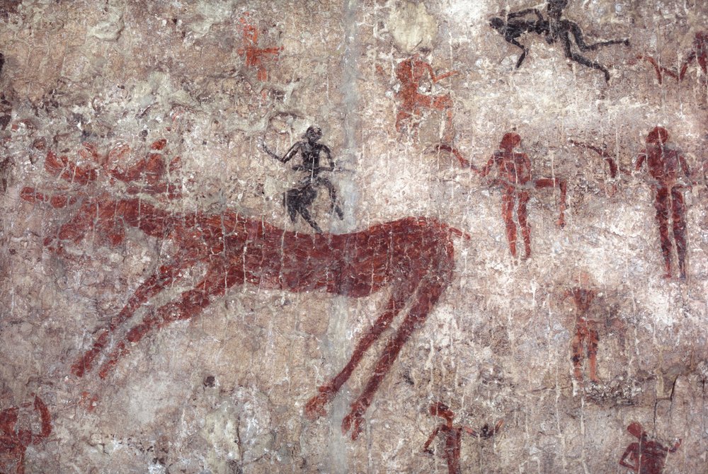 Catal Huyuk Paintings Seated Woman Of Çatalhöyük Wikipedia