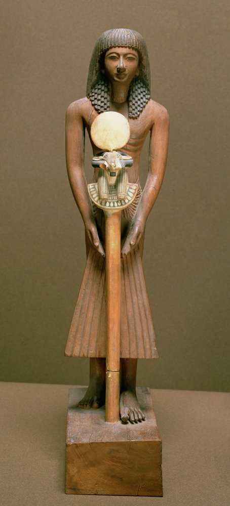 Standard-bearer with ram-headed standard