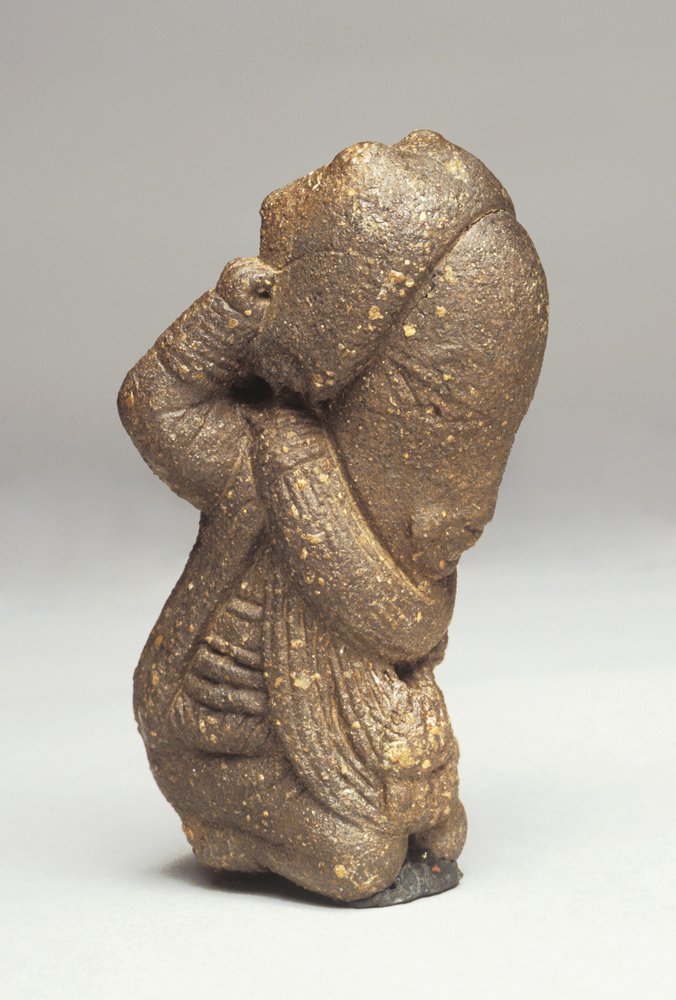 Kneeling man by Nok Culture: High-quality fine art print