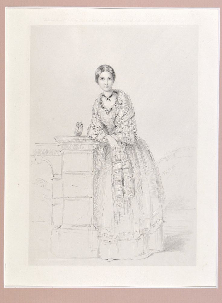 Florence Nightingale with Athena the Owl