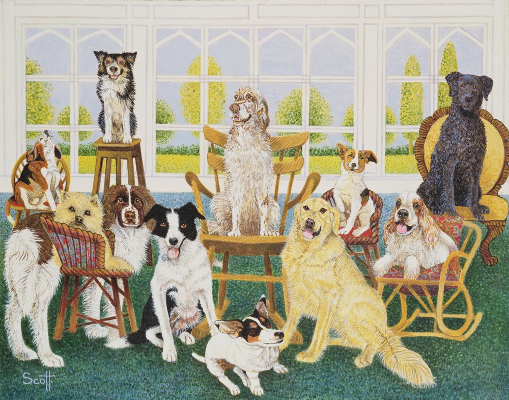 In the Dog House by Pat Scott: Buy fine art print