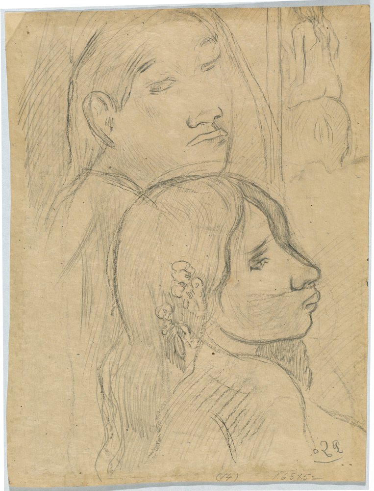 Two Marquesans [verso] by Paul Gauguin: Buy fine art print