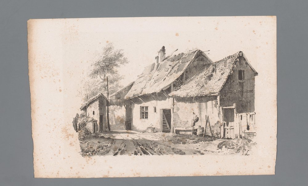 View of a Street with Houses, Principles of Landscapes (series title)