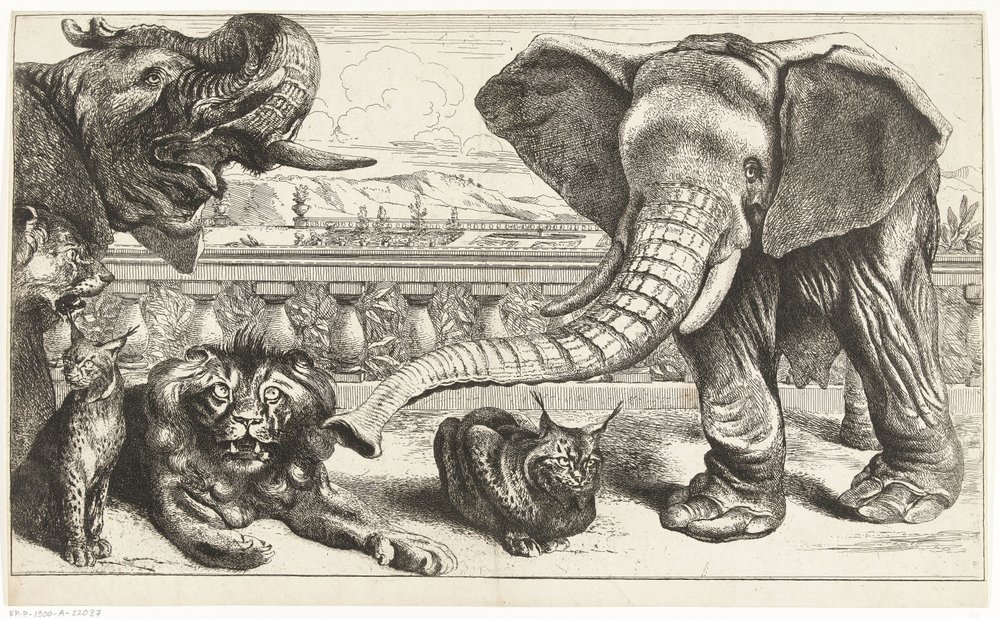 Elephants, Lions, and Lynxes in the Gardens of Versailles