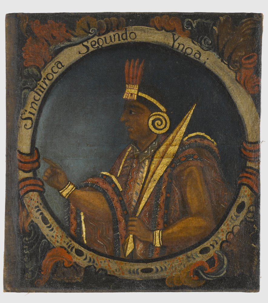 Sinchi Roca, Second Inca King by Peruvian School