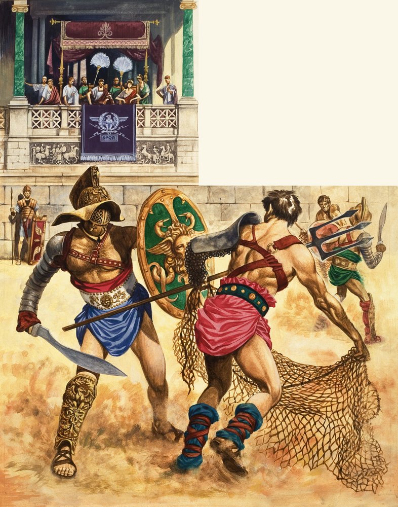 Gladiators by Peter Jackson: High-quality fine art print