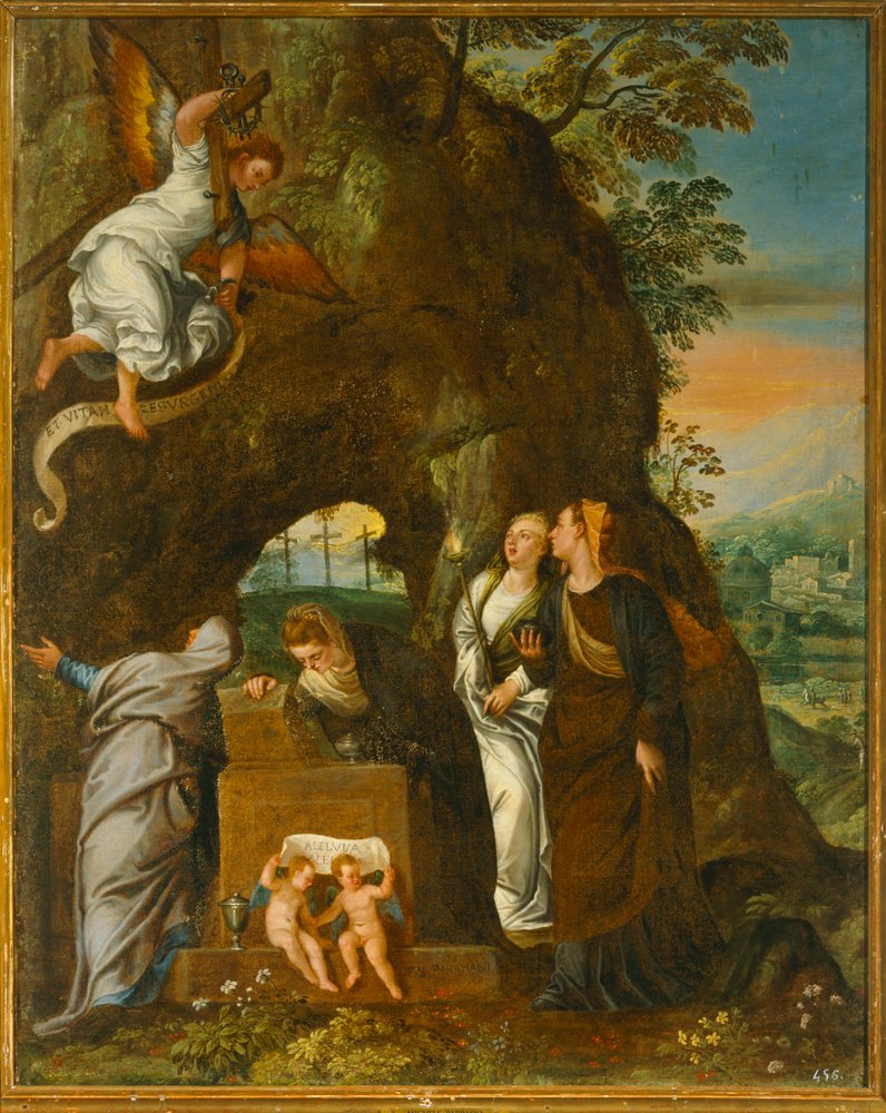 The Three Marys at the Tomb by Peter Parrasio