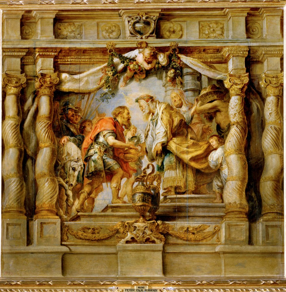 Abraham Offers Tithes to Priest-King Melchizedek of Salem