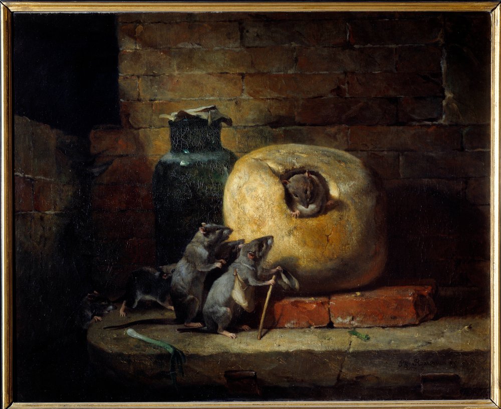 The Rat that Withdrew from the World (Illustration of the Fable by Jean ...