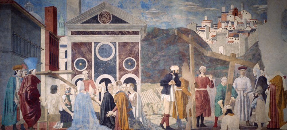 Detail from the Legend of the True Cross Showing Discovery and ...