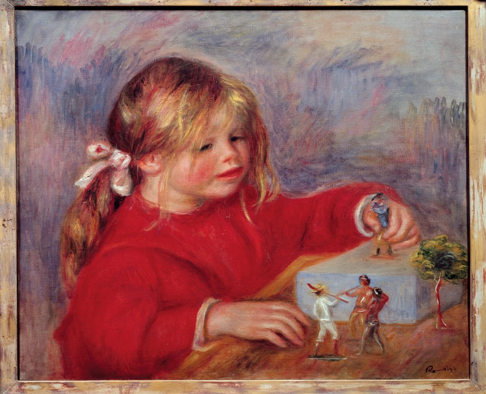 Claude Renoir Playing by Pierre-Auguste Renoir