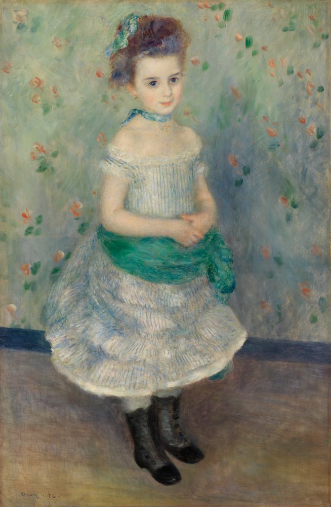 Portrait of Jeanne Durand-Ruel by Pierre Auguste Renoir