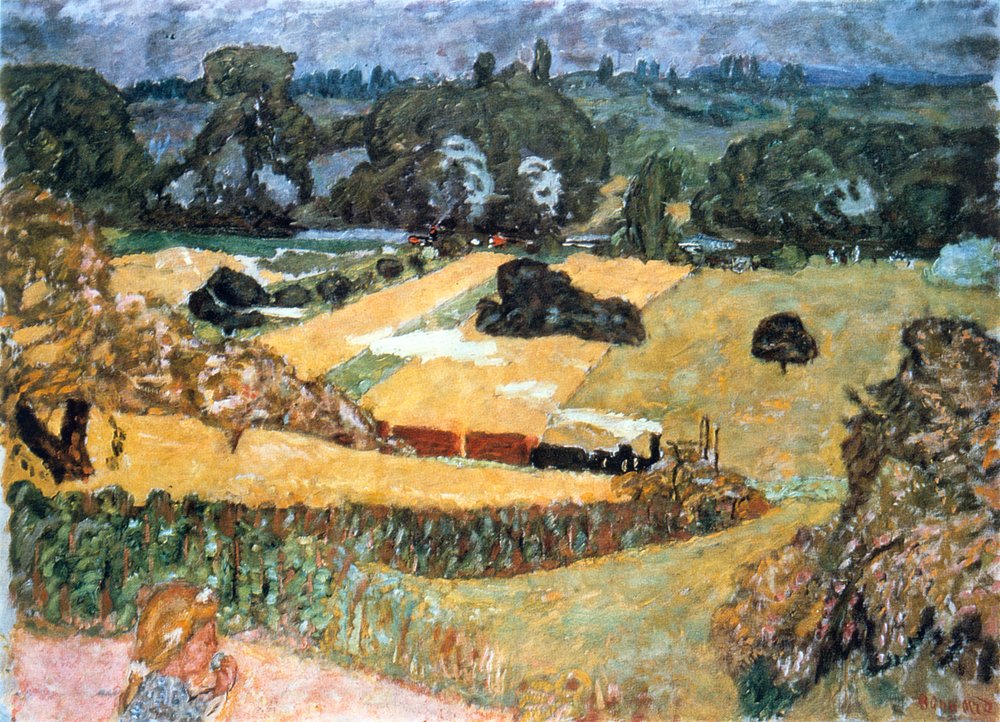 Train and Bardes, Landscape with a Goods Train