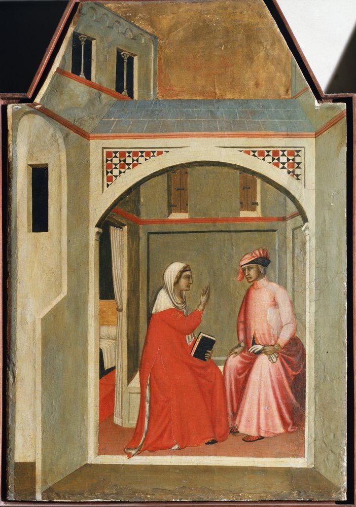Separation of St Humility and Her Husband (detail)