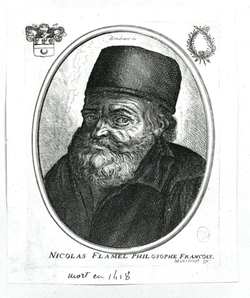 Nicolas Flamel, engraved by Balthazar Moncornet