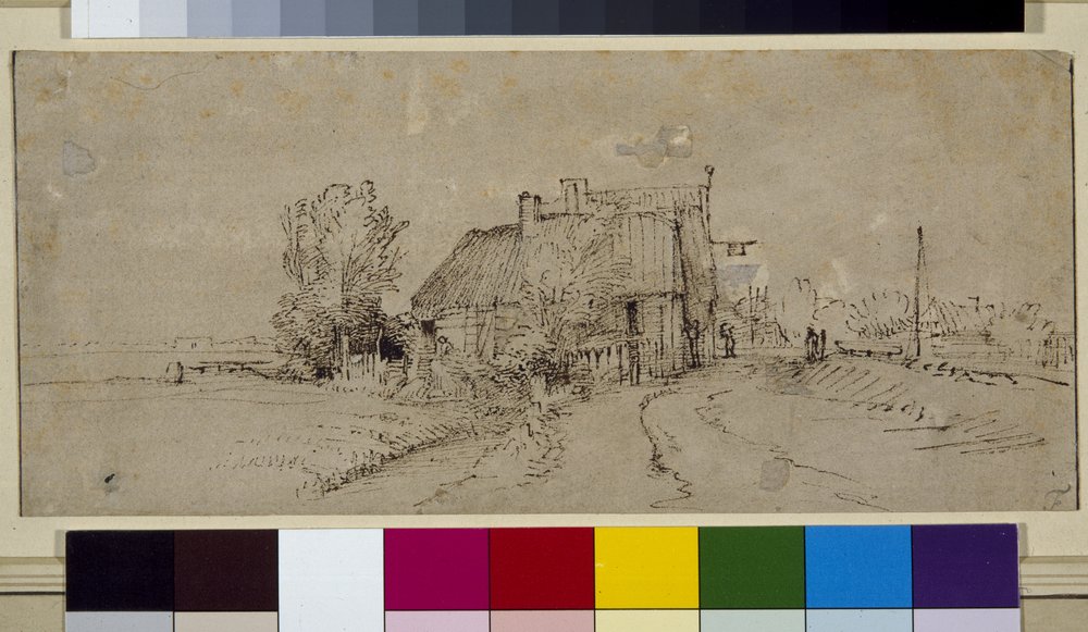 Landscape by Rembrandt Harmensz. van Rijn: Fine art print