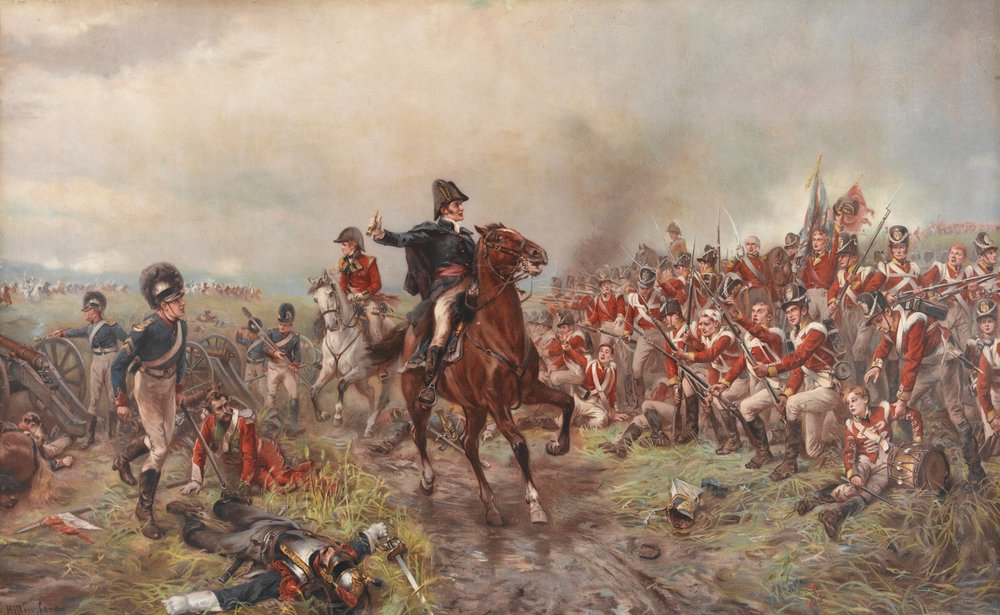 Wellington at Waterloo by Robert Alexander Hillingford