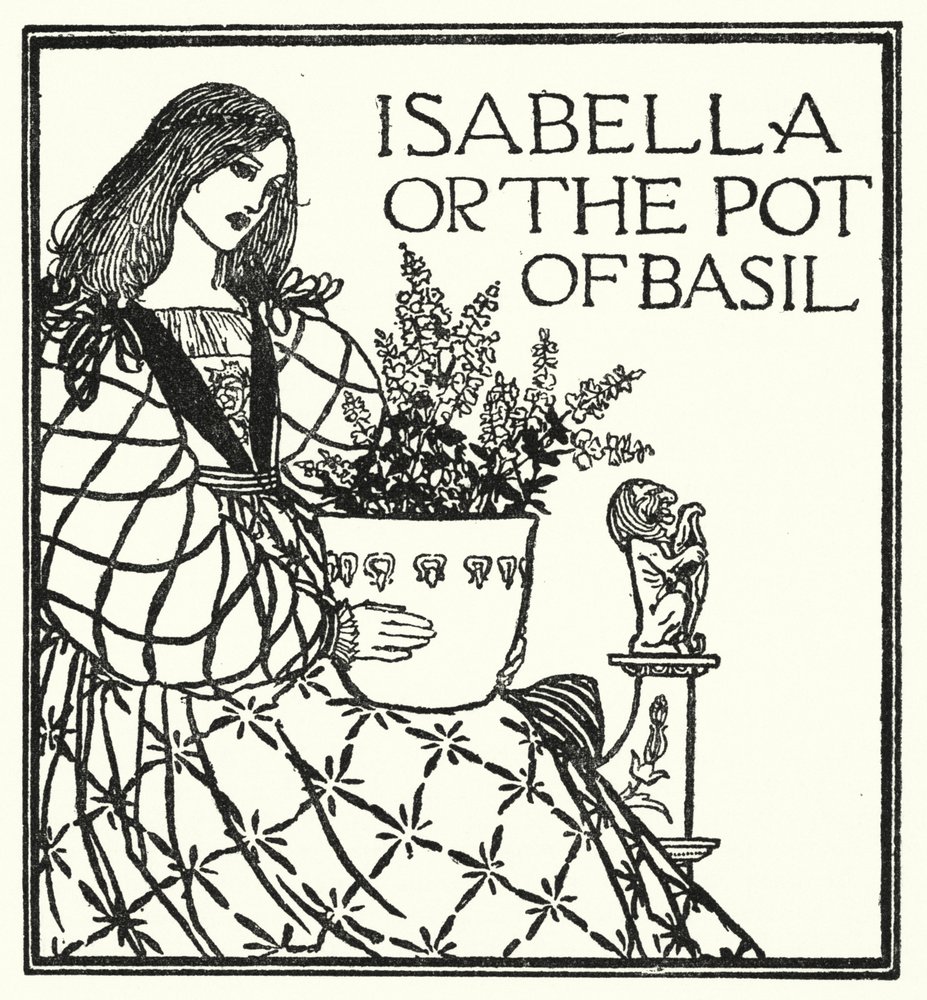 Illustration for Poems by John Keats: Isabella or The Pot of Basil