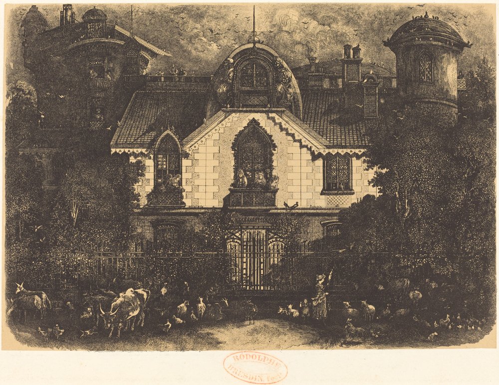 The Haunted House by Rodolphe Bresdin: Buy fine art print