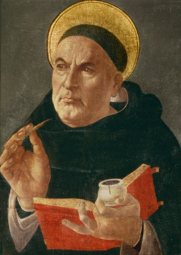 St. Thomas Aquinas by Sandro Botticelli: Fine art print
