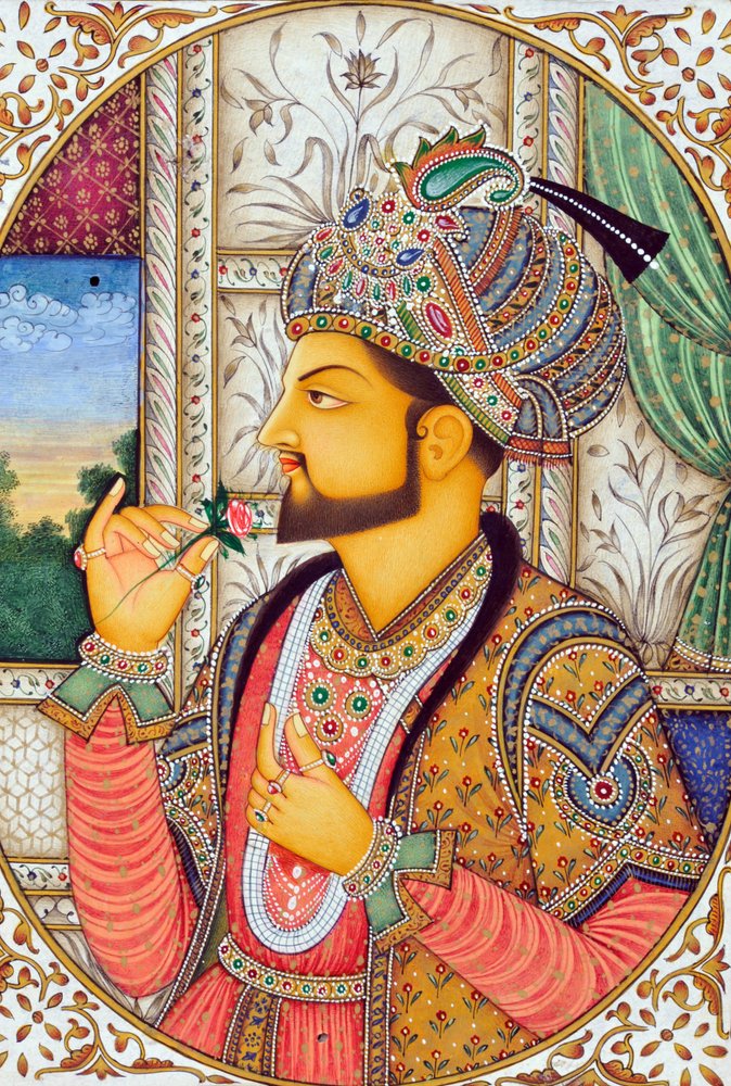 Mughal Emperor Shah Jahan by School Indian: Fine art print