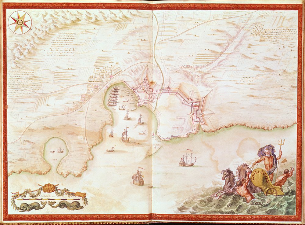 Louis XIV Atlas, map of Collioure