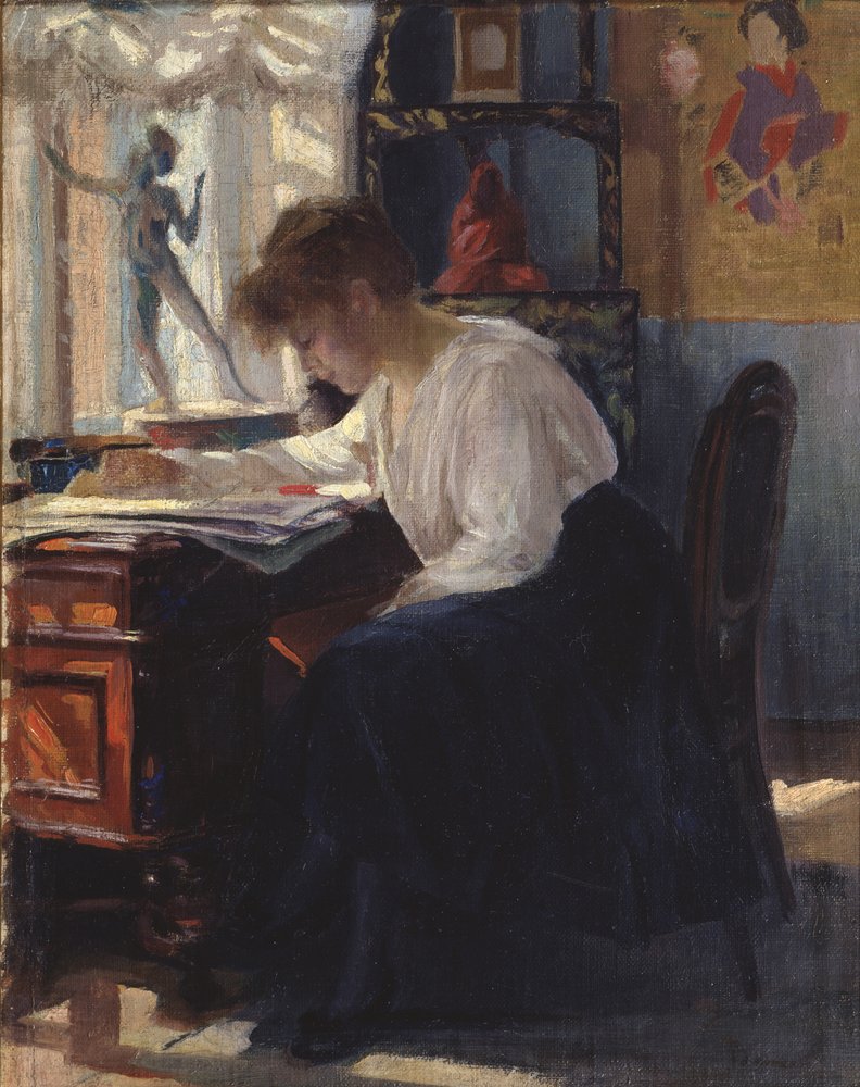 In a Study by Sergei Arsenevich Vinogradov: Fine art print