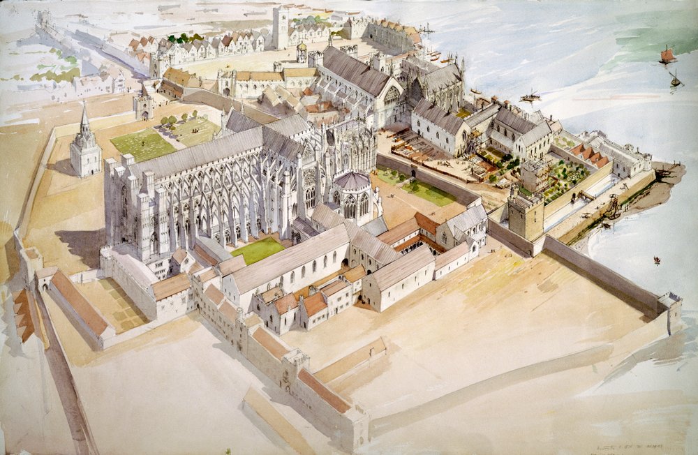 Jewel Tower, Westminster by Terry Ball: Buy fine art print