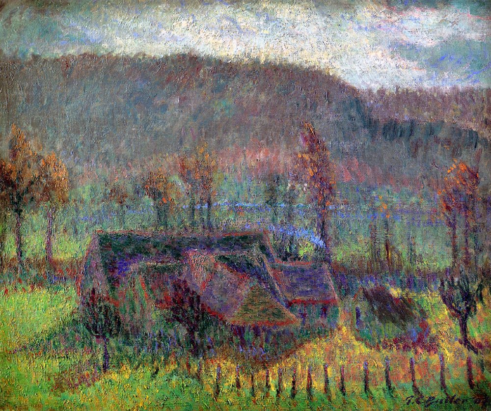 Cottages at Giverny by Theodore Earl Butler