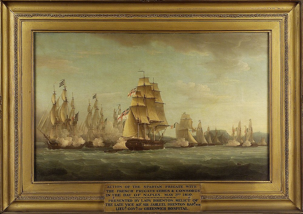 The HMS 'Spartan' and the French frigates: start of the fighting, 3 May ...