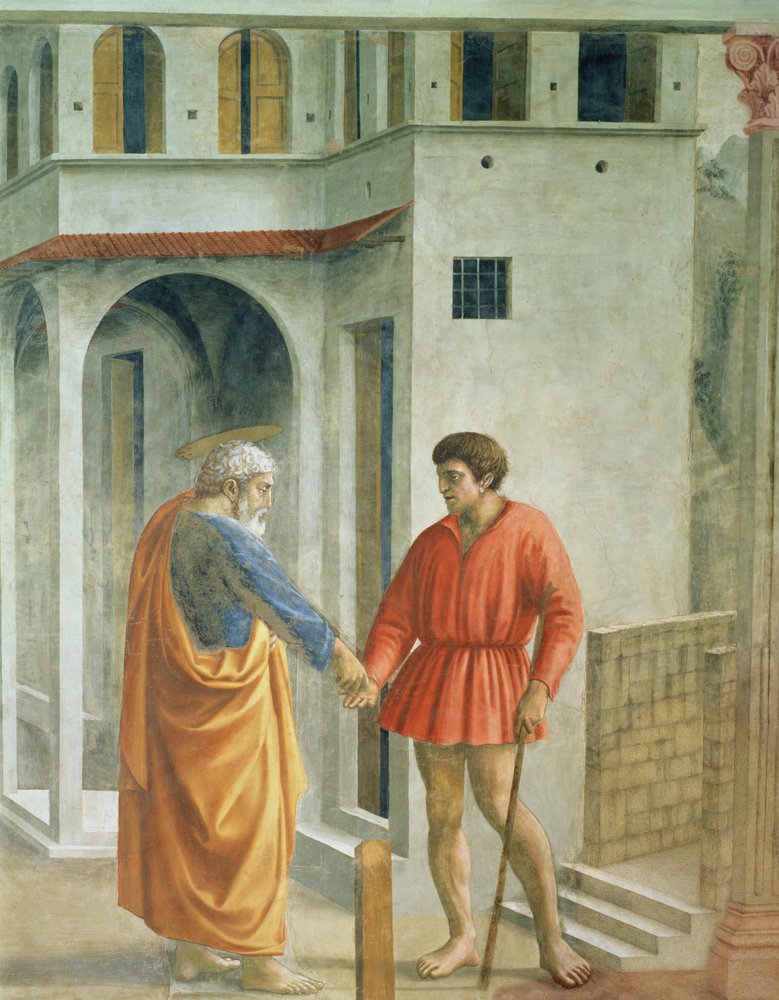 Tribute Money: St. Peter Pays the Tax Collector (detail)