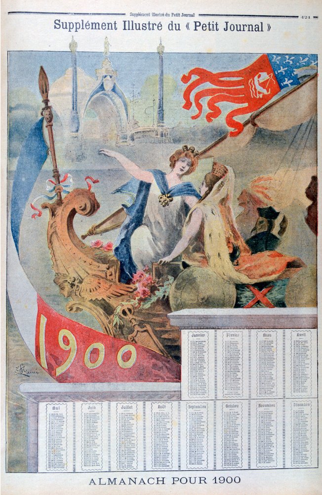 Calendar for 1900 by Unbekannt: Buy fine art print