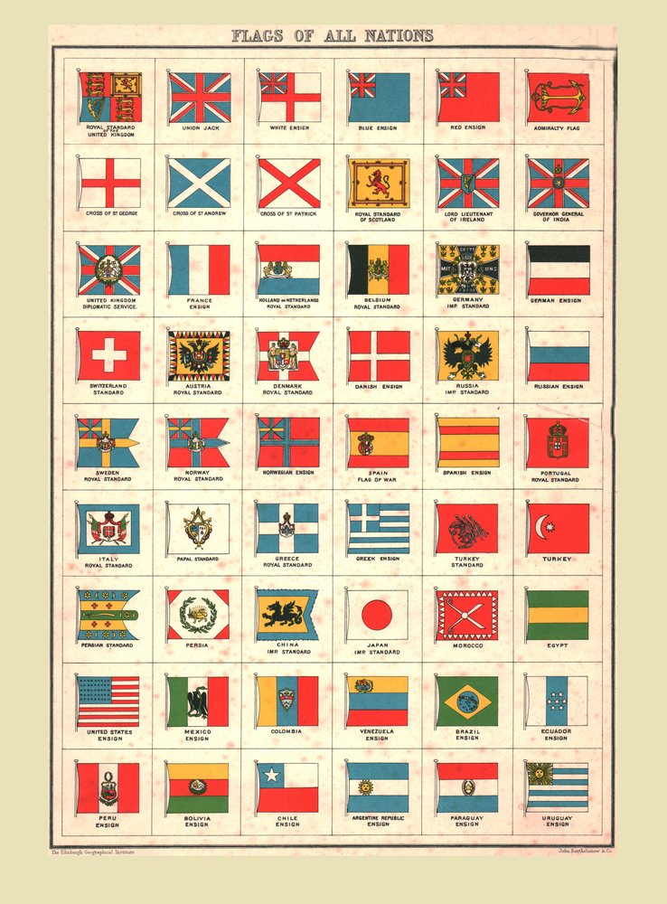 Flags of All Nations by Unbekannt: Buy fine art print