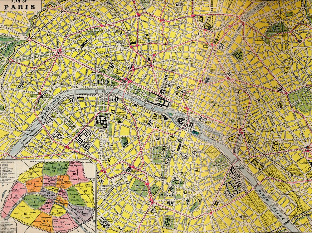 Paris 20th District Map