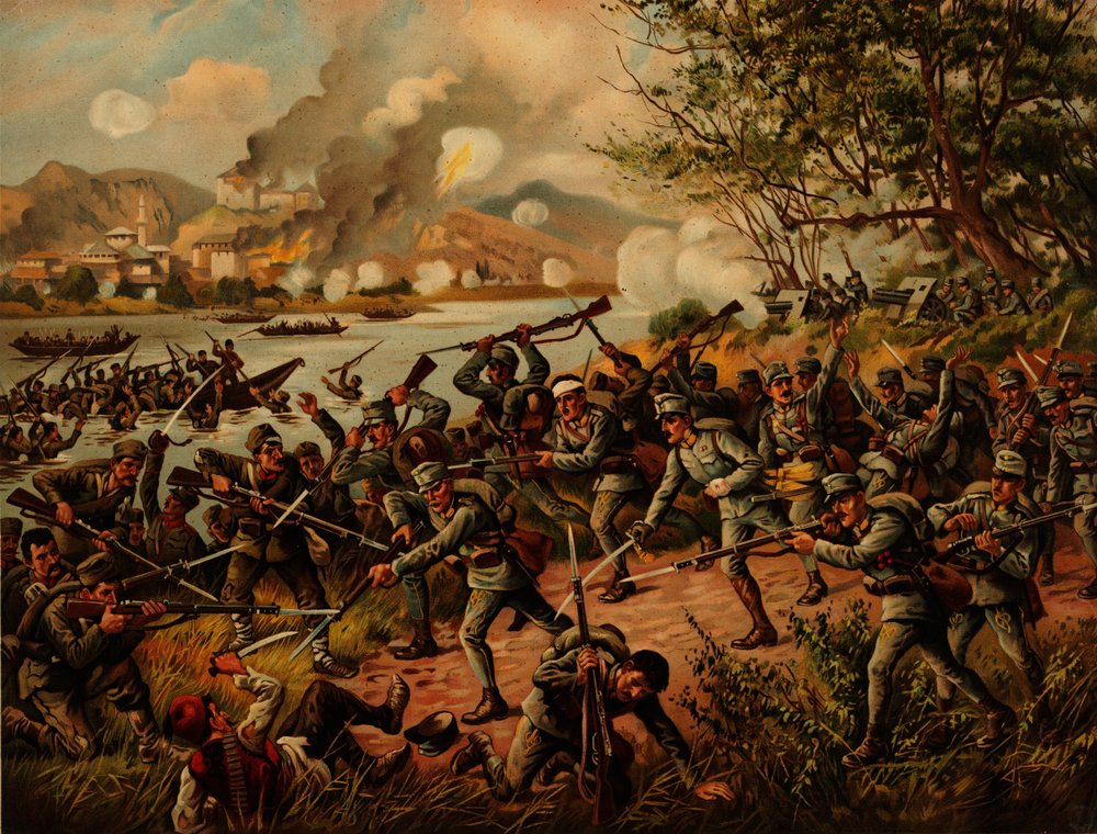 The Battle of Drina by Unbekannt: Buy fine art print