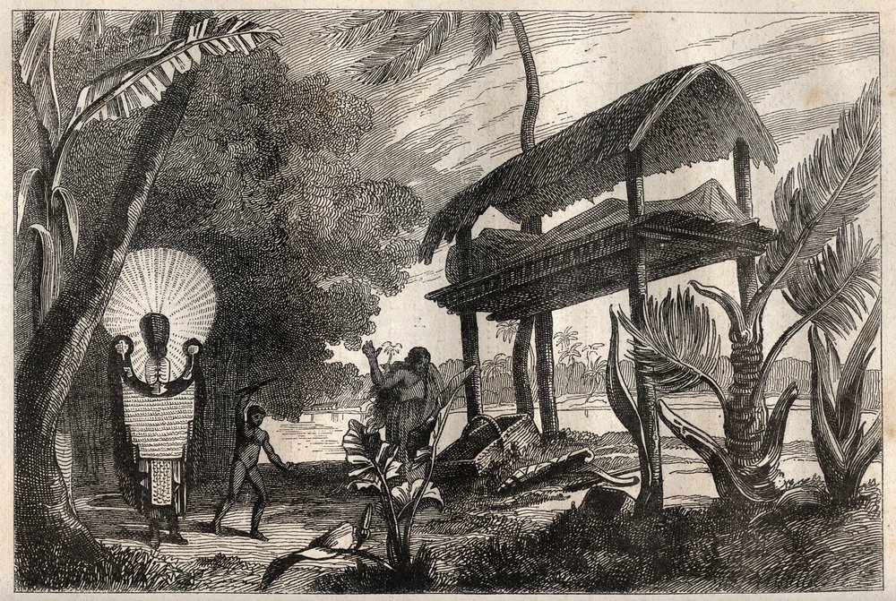 First voyage (1768-1771) of Captain James Cook: a fia-toka, burial ...