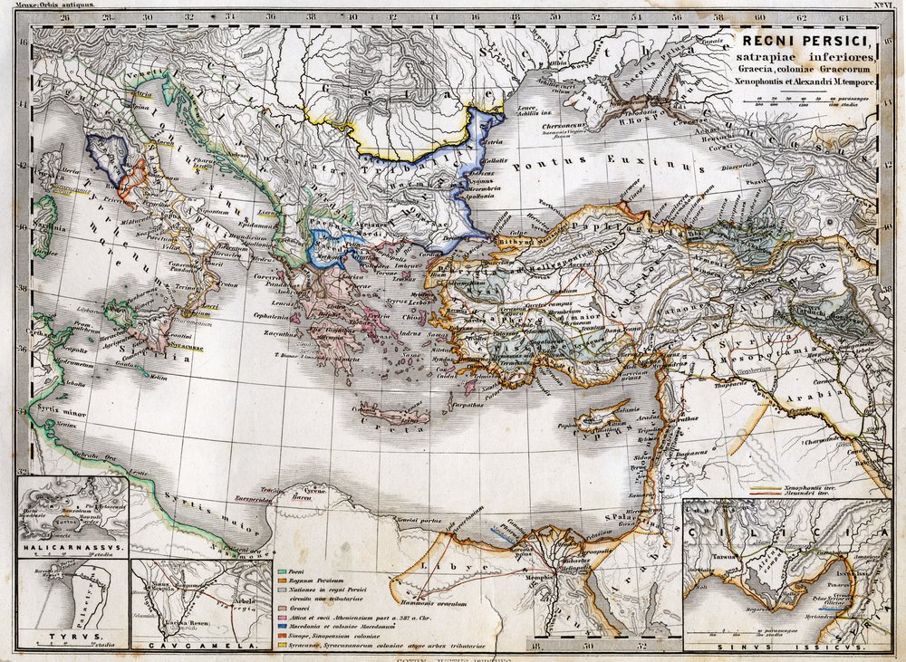 Persian Empire Map Blank Persian Empire Of The Achaemenids