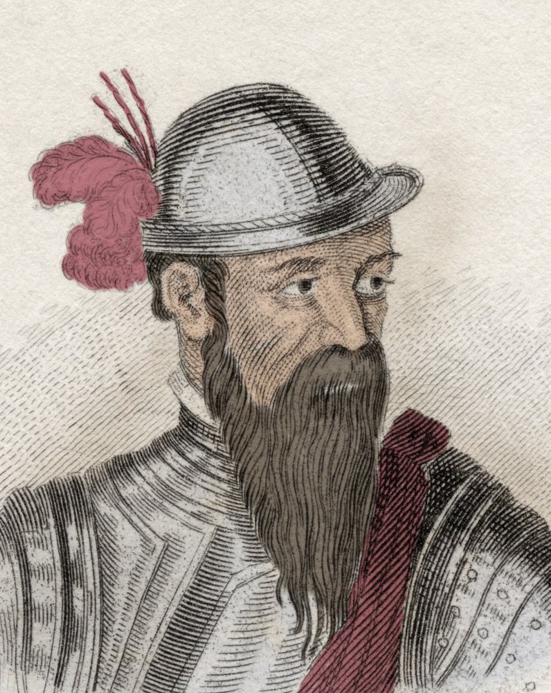 Portrait of Francisco Pizarro, Spanish conquistador (circa 1478-1541 ...