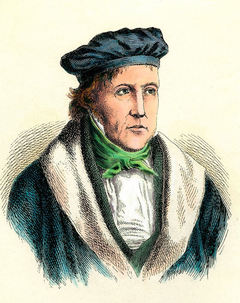 Portrait of the German philosopher Georg Wilhelm Friedrich Hegel (1770 ...