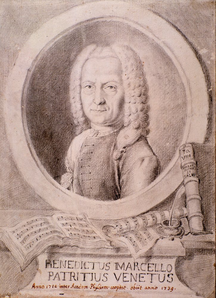 Portrait of Benedetto Marcello (drawing) by Unknown artist