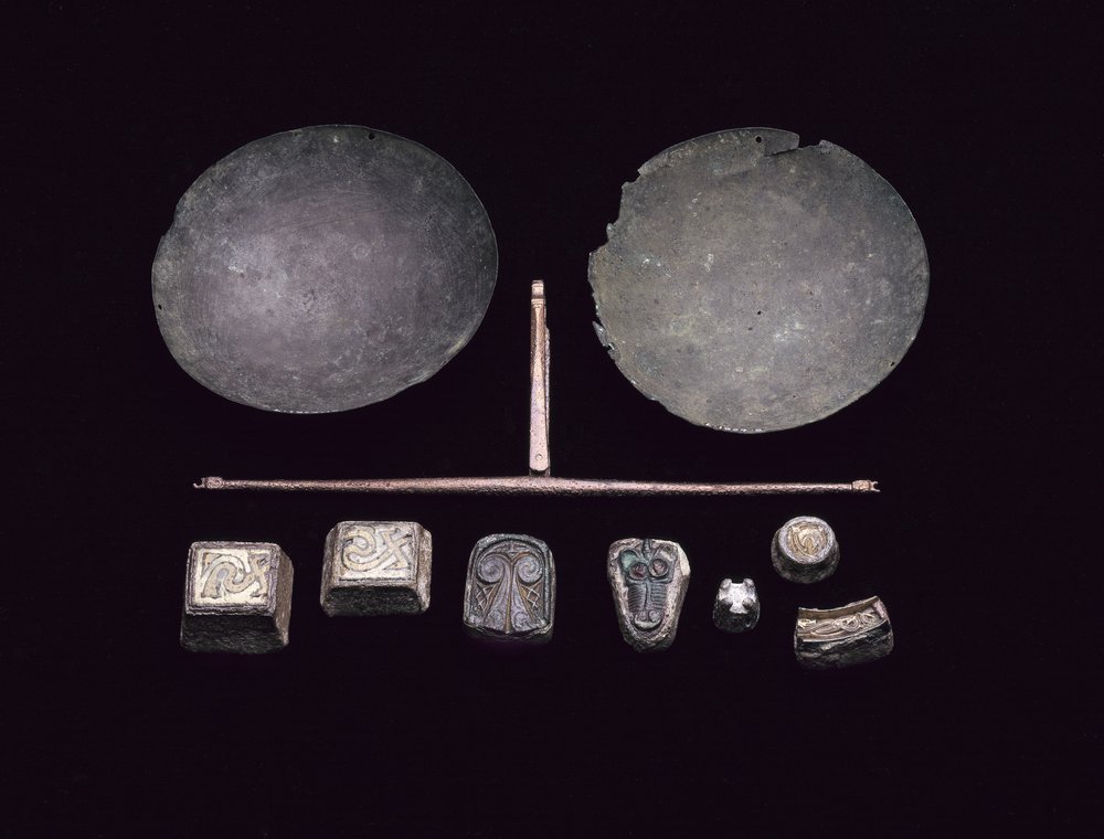 Balance beam for a set of scales, from a Viking boat burial at Kiloran ...